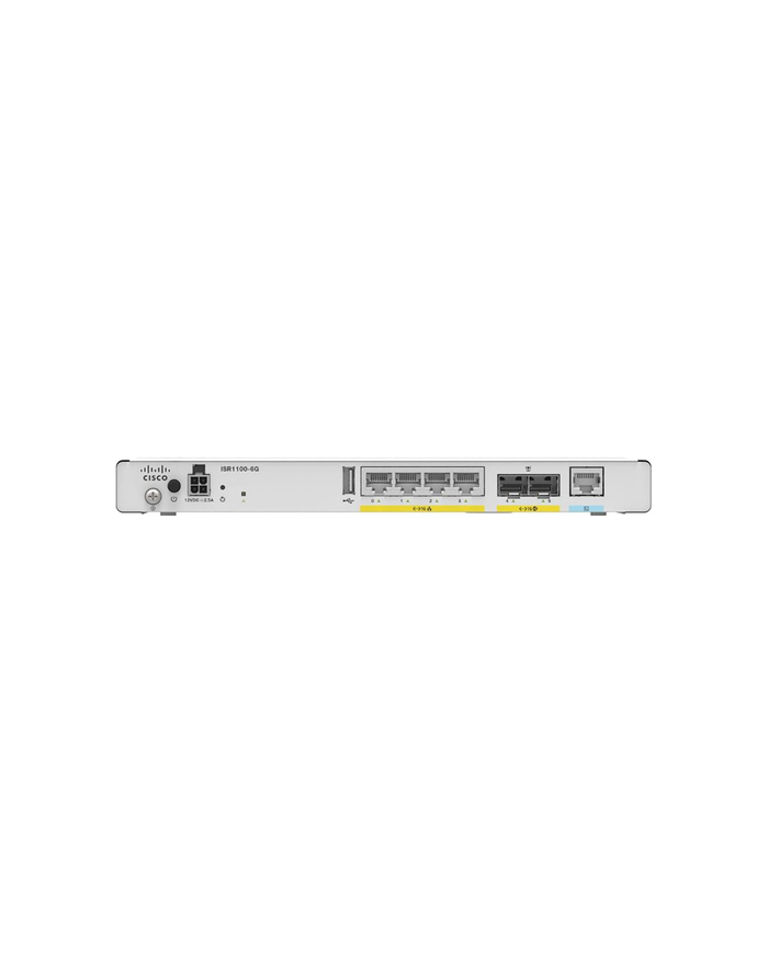 CISCO ISR1100-6G CISCO ISR1100 Router 4 GE LAN/WAN Ports and 2 SFP ...
